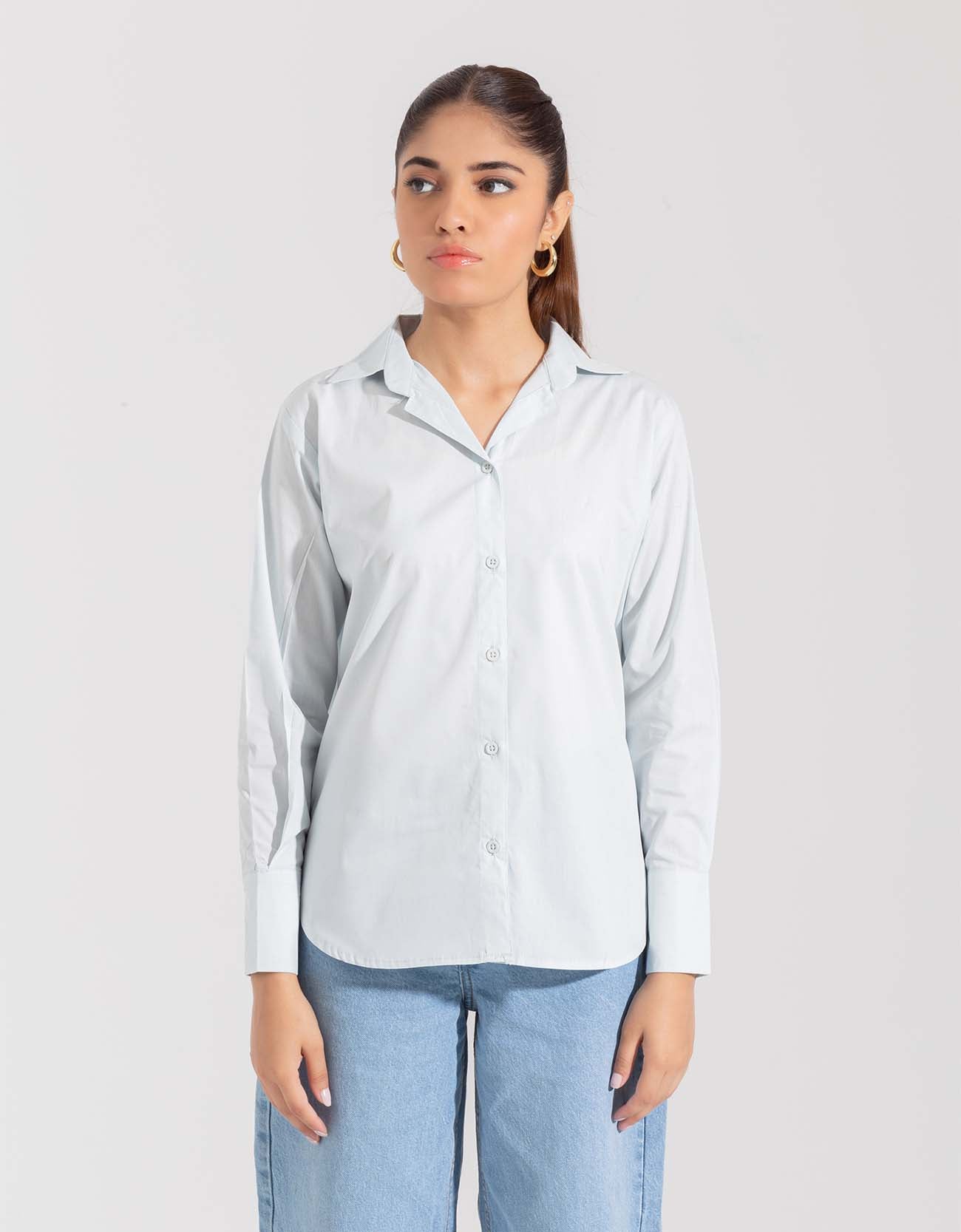 Shirt with Folded Back Yoke – Naya Dour