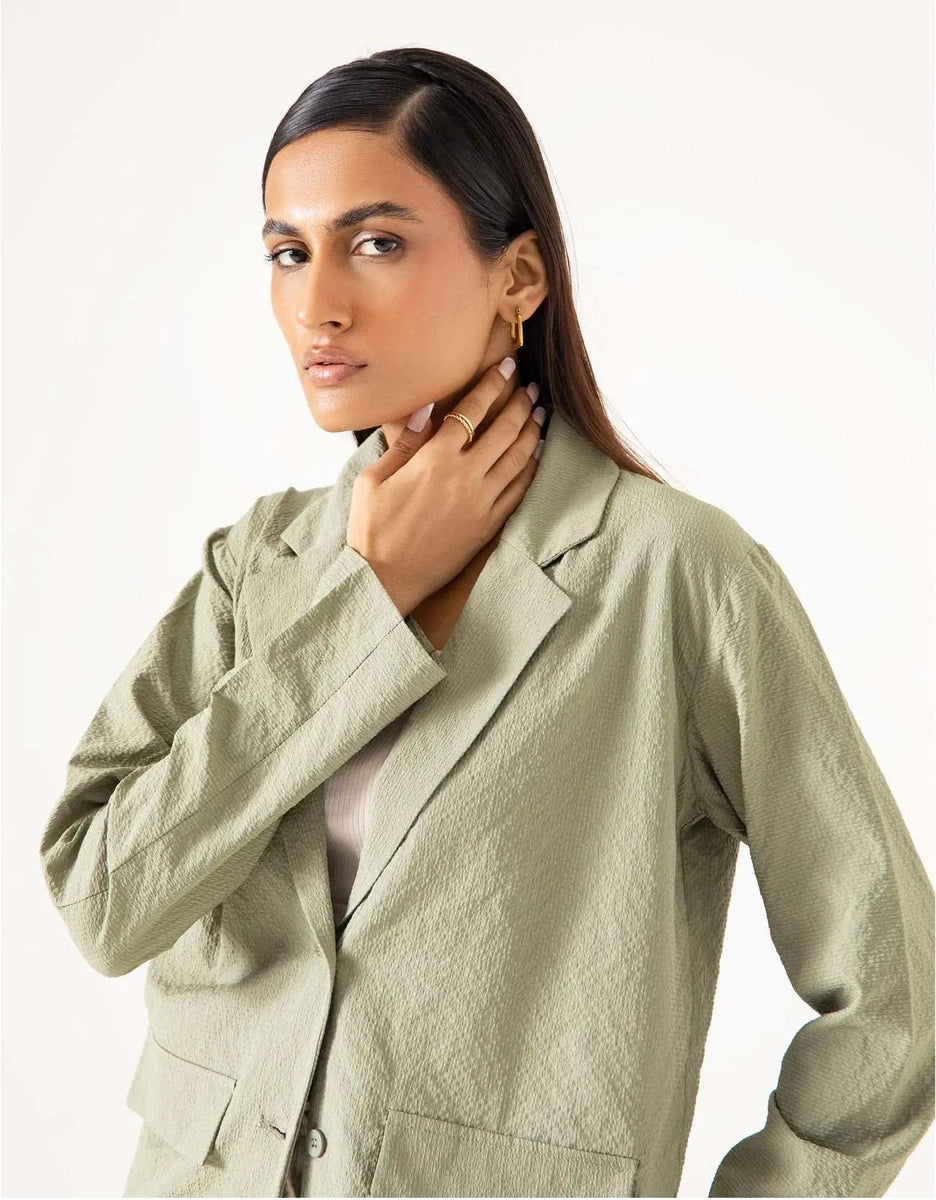 Tailored Textured Blazer – Naya Dour